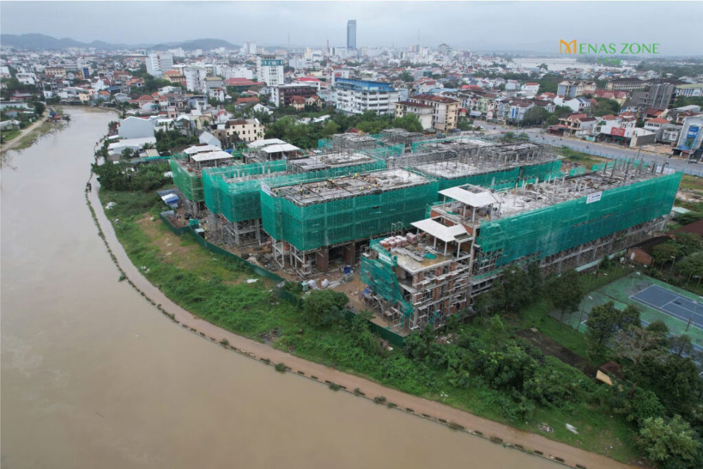 Tiến độ thi công Menas Zone Vỹ Dạ tháng 11/2024